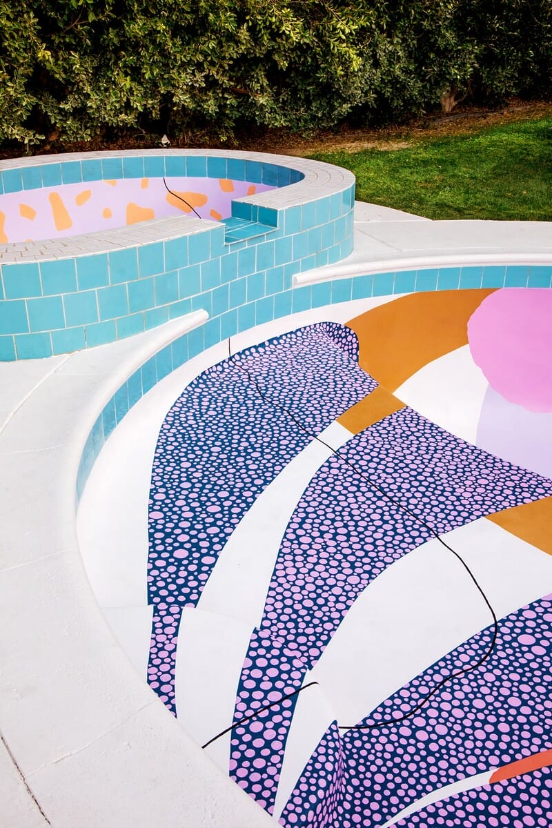 Artist Alex Proba's Colorful Pool Murals are a Sight to Behold