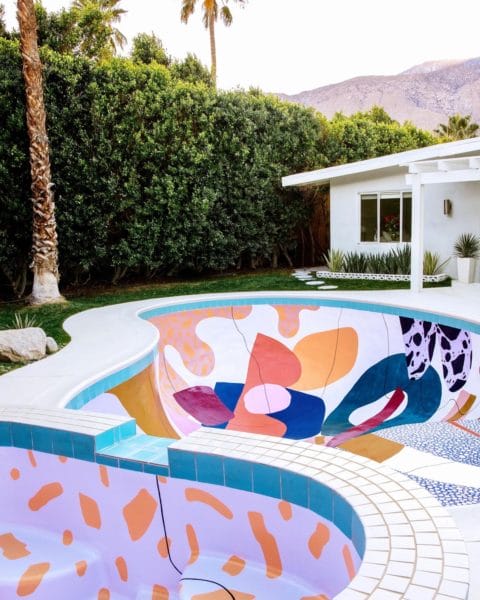 Artist Alex Proba's Colorful Pool Murals are a Sight to Behold
