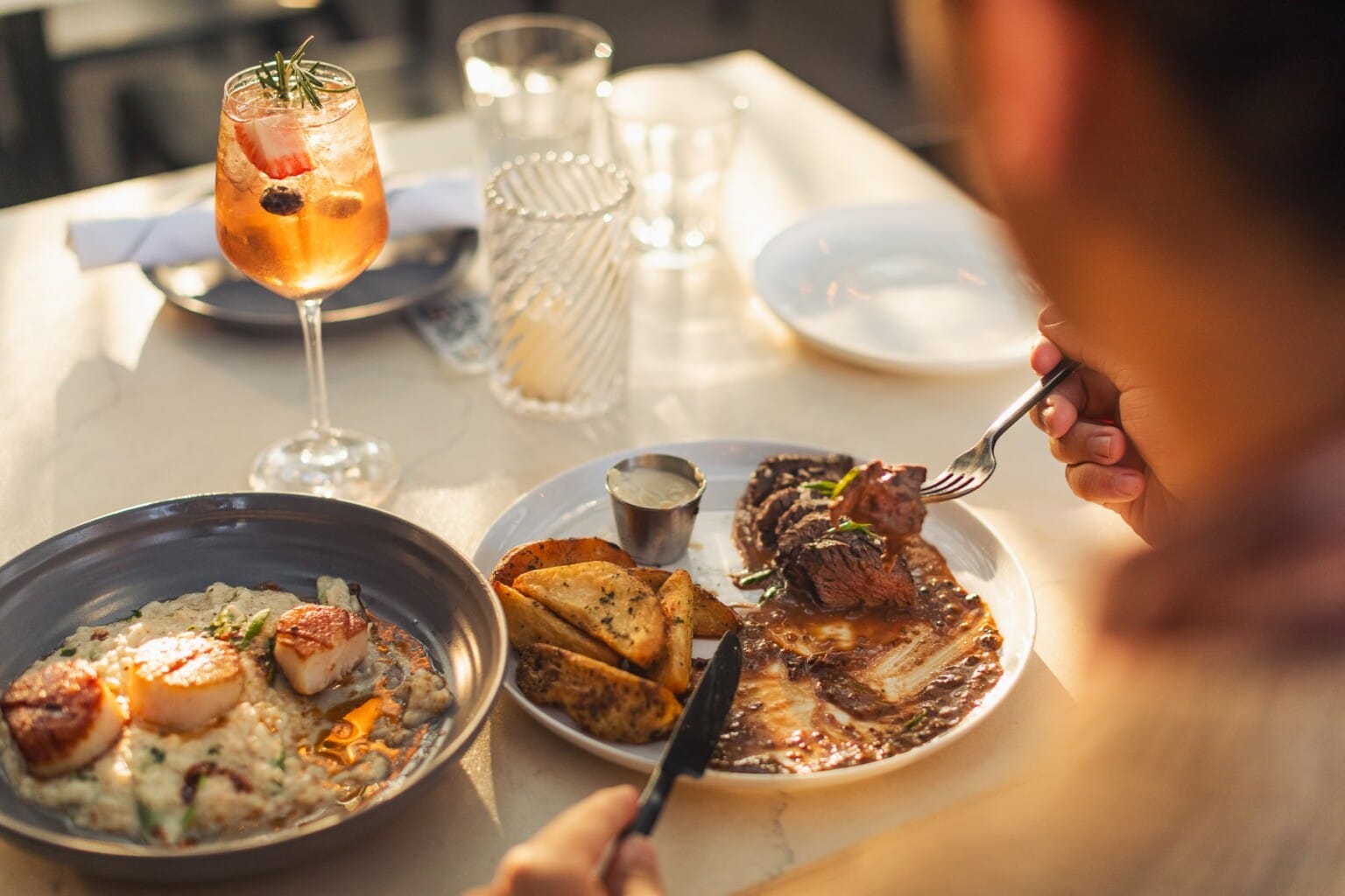 Benchmark Restaurant in Downtown Santa Ana