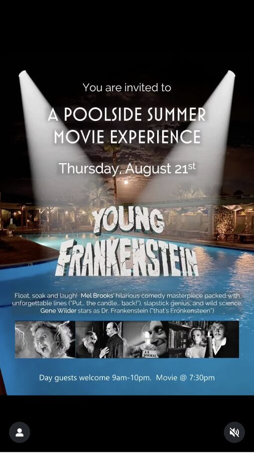 Poolside Summer Movie Experience · Locale Magazine