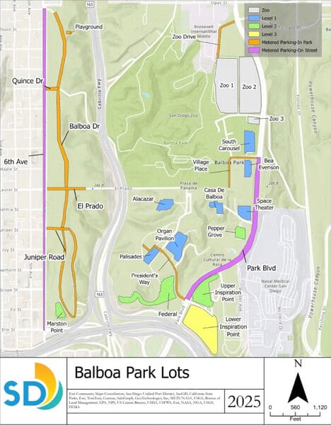 As of Jan. 5, Balboa Park Parking Can Be as High as $16 a Day